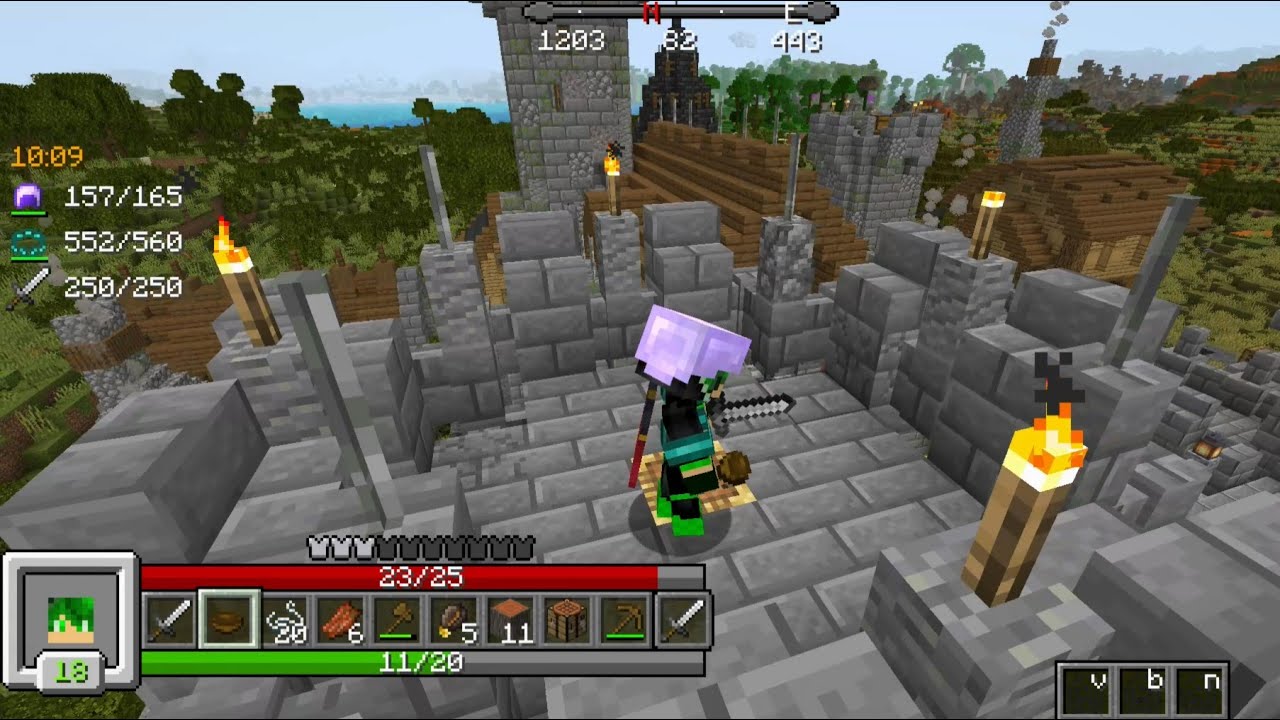 Day 5 - 在村莊當一天「勇者」！Minecraft "Sneak's RPG Pack" - YouTube
