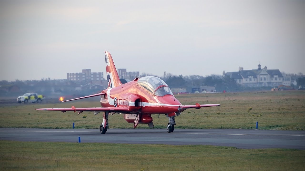 A Red Arrow Arrives in Blackpool! ️ - YouTube