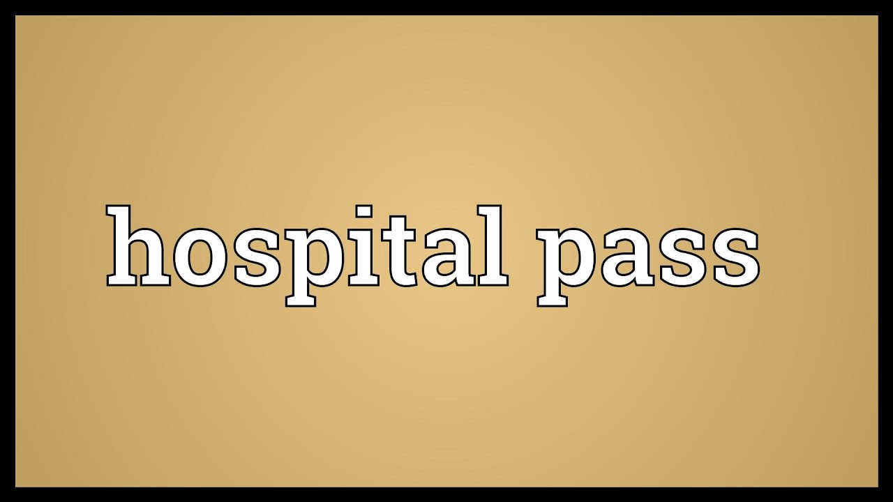 Hospital pass Meaning - YouTube