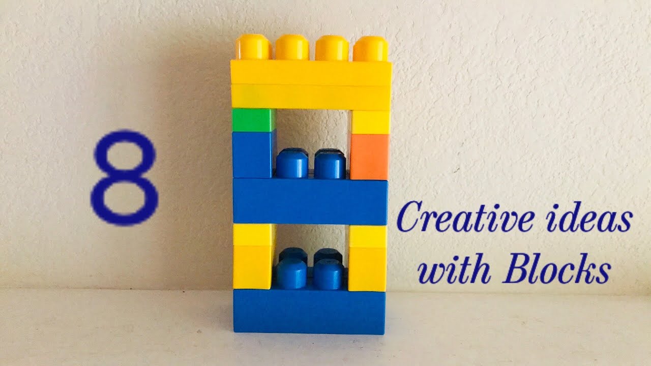 How to build Numbers 8 with blocks | Building Blocks | # ...