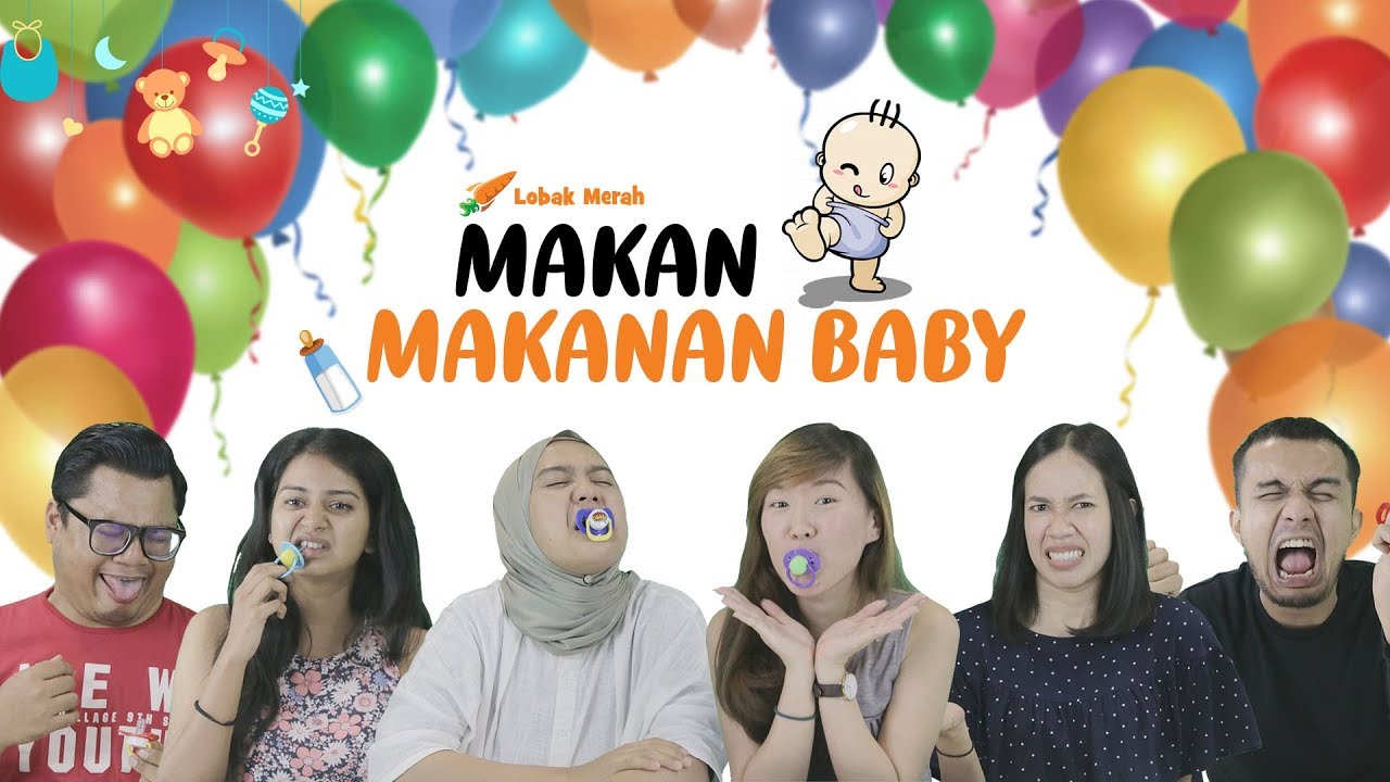 Lobak Merah Cuba Makan Makanan Baby - YouTube