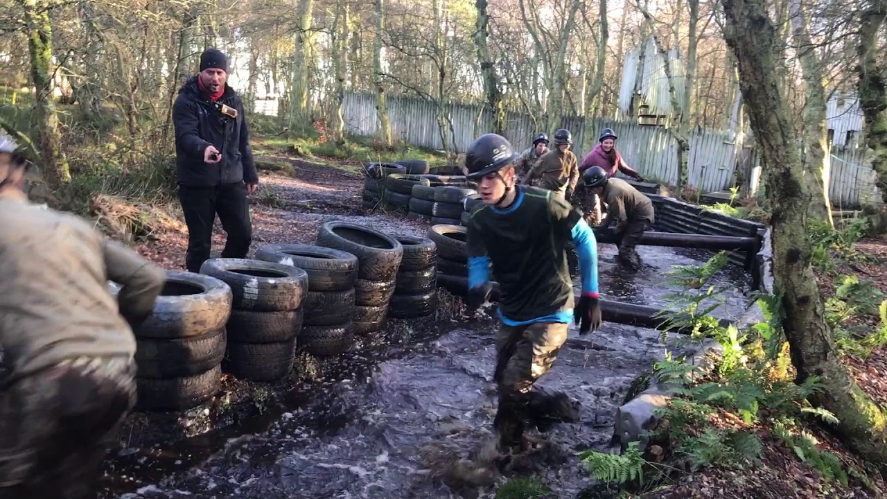 Merchant Taylors CCF run the Krypton Factor assault course - YouTube
