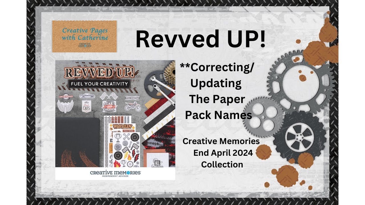 Introducing the Creative Memories Revved UP! Paper Pack! - YouTube