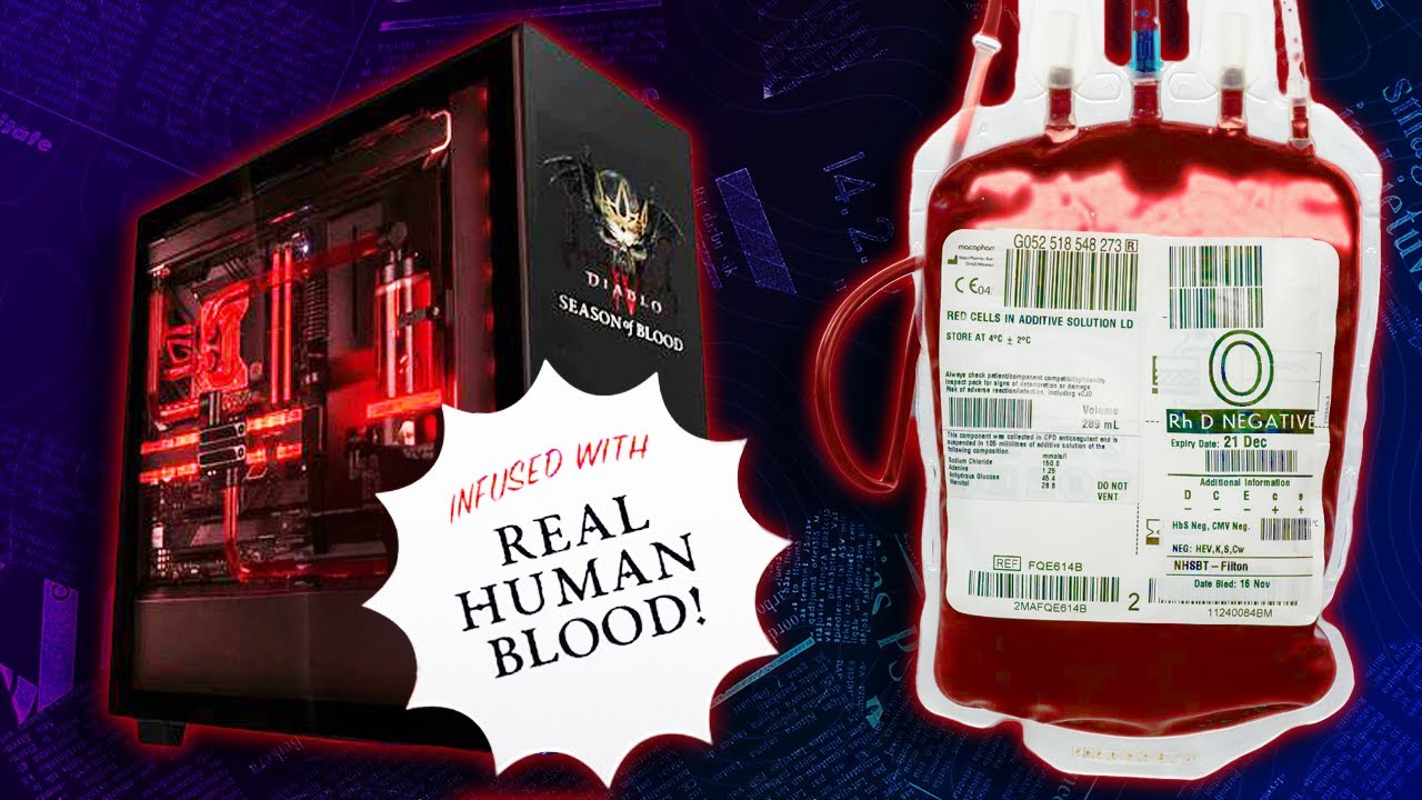 Win a Diablo PC Filled With REAL HUMAN BLOOD - YouTube