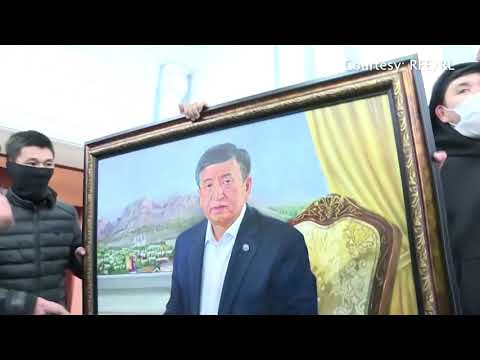 Protesters storm Kyrgyz presidential offices