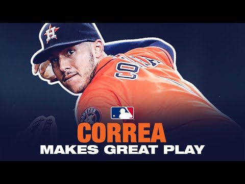 Correa's outstanding diving stop