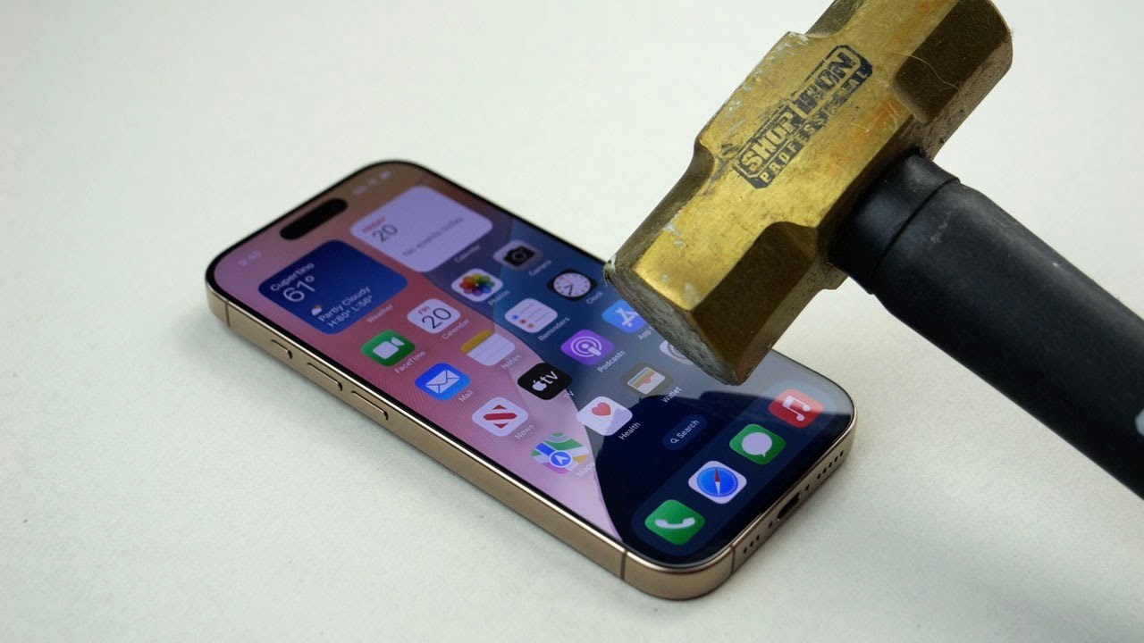 iPhone 16 Pro Hammer & Knife Scratch Test! - YouTube