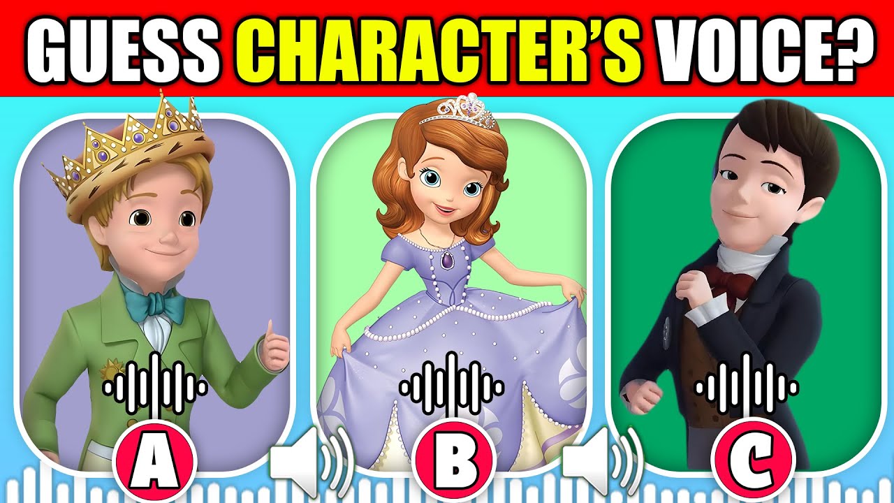 Guess The Voice! 👑💕 | Sofia The First Movie Characters | Prince Hugo ...