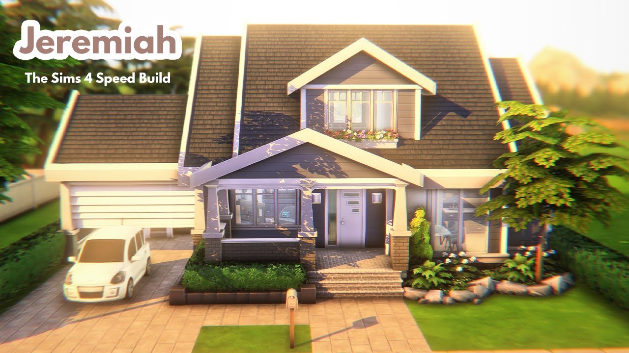 Jeremiah ♡ The Sims 4 Speed Build (no cc) - YouTube