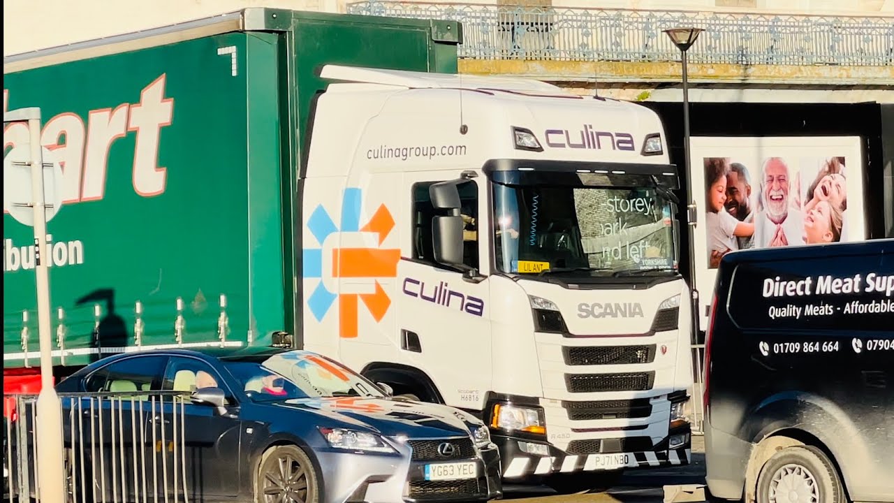 Culina Eddie Stobart Scania Lorry H6816 At Doncaster - YouTube