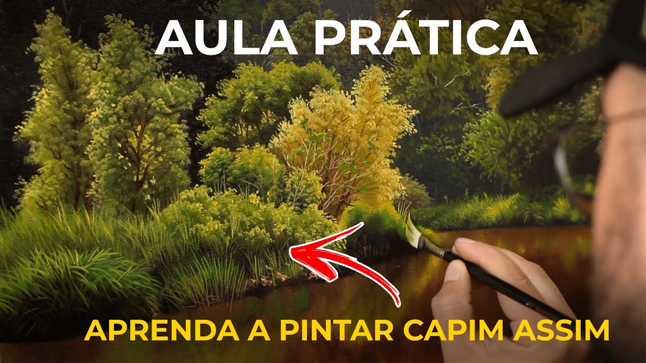 PASSO A PASSO - Aprenda a pintar capim - YouTube