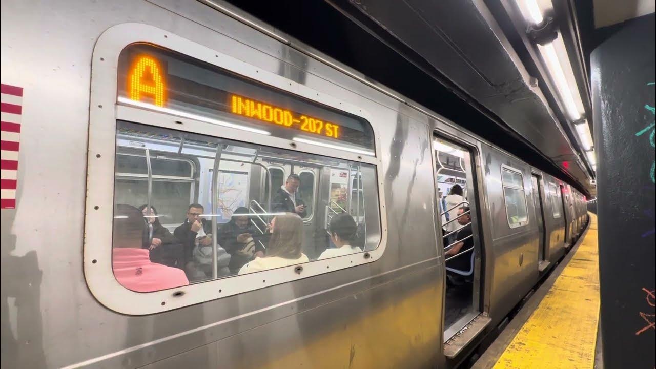 NYC Subway: Inwood-207th Street bound R179 A train Departs High Street-Brooklyn Bridge - YouTube
