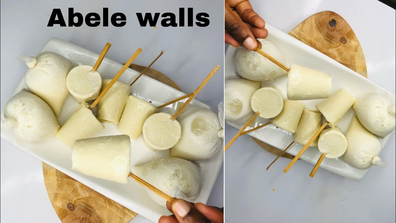 How to make Banana ice-cream / Authentic Ghanaian Abele walls - YouTube