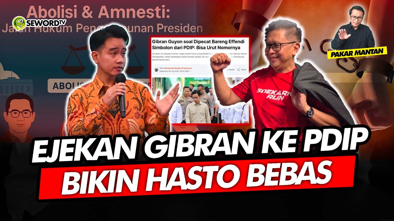 Alifurrahman: EJEKAN GIBRAN KE PDIP BIKIN HASTO BEBAS - YouTube
