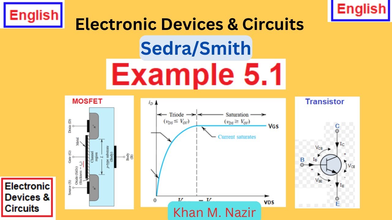 MOS Field Effect Transistor (MOSFET) || Example 5.1 || EDC (Sedra ...