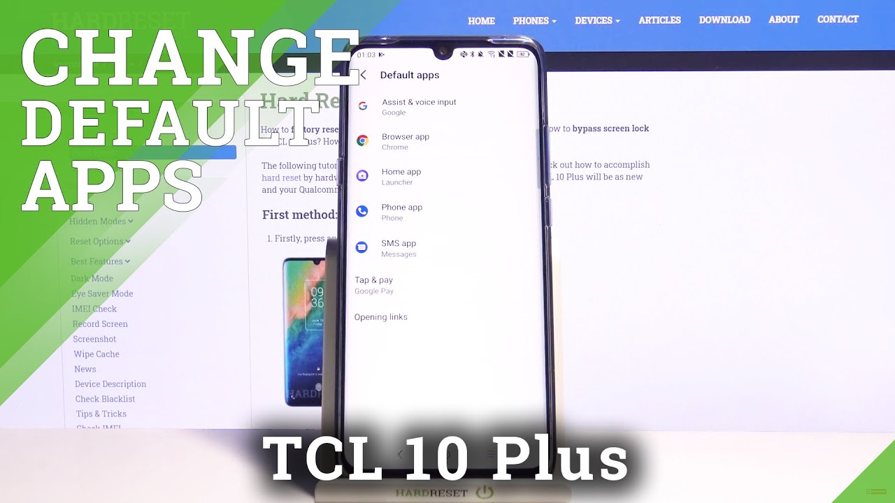 How to Enter Apps Settings in TCL 10 Plus – Default Apps Changing - YouTube