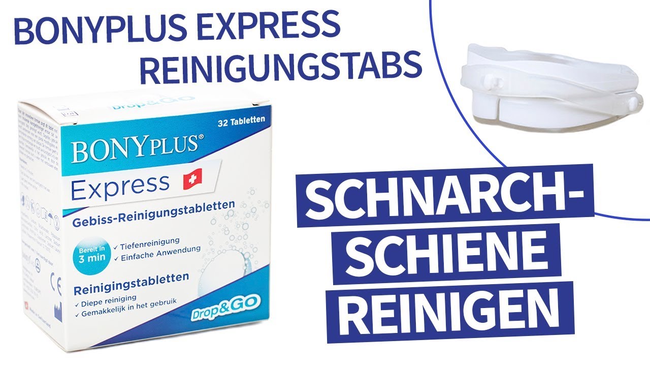 Schnarchschiene reinigen: BONYplus Express Reinigungstabs - YouTube