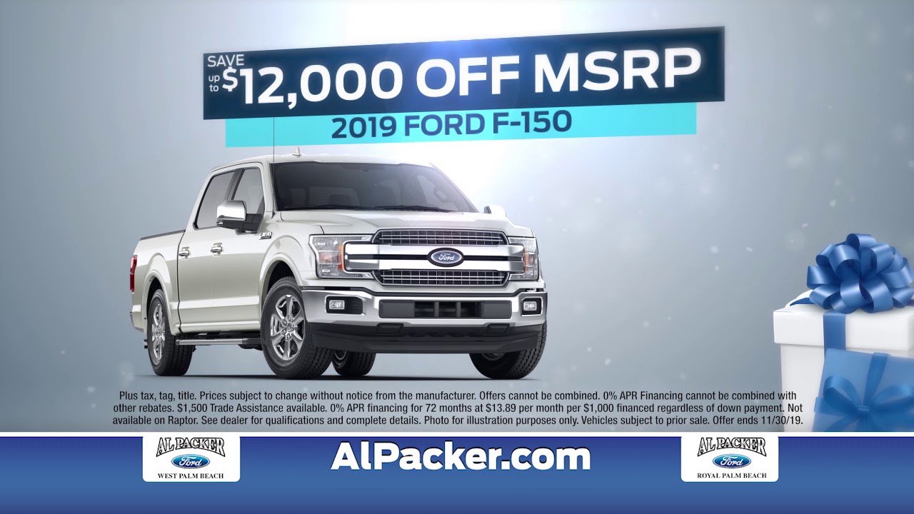 Great Deals on Escape and F-150 at AL Packer Ford's Year End Sales ...