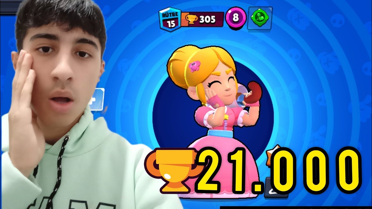 PİPER KARAKTERİYLE 21.000🏆KUPA OLDUM(BRAWL STARS) - YouTube