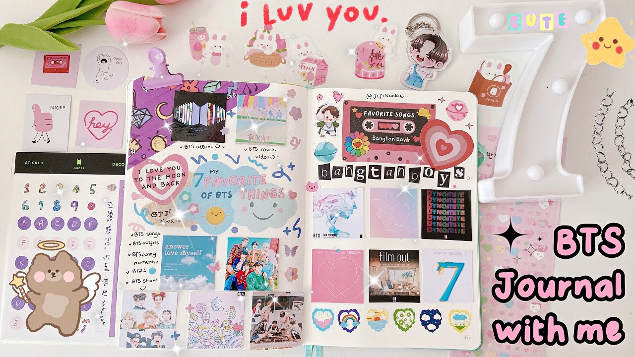 BTS JOURNAL WITH ME 💓 7 THINGS I LOVE ABOUT BTS ⭐️ KPOP JOURNAL 🎵 - YouTube
