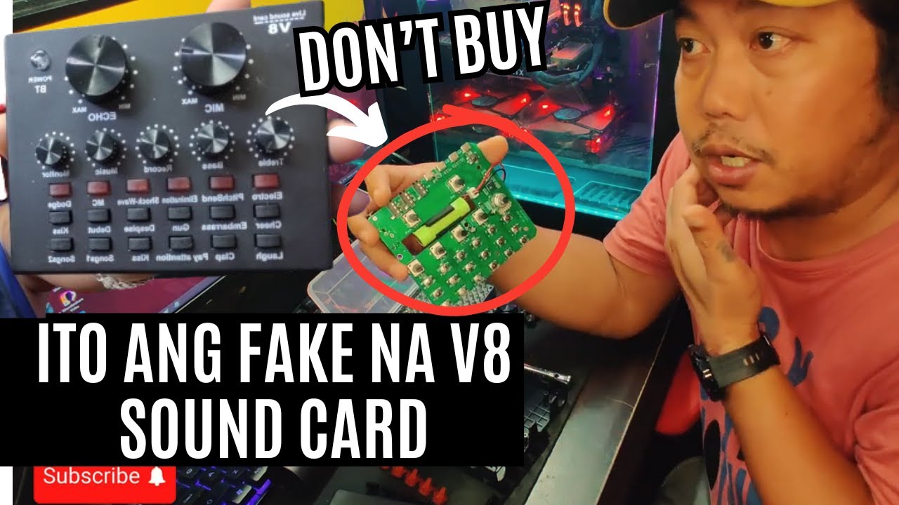 🚨Beware! Ito ang laman ng Fake na V8 soundcard and BM-800 Mic ...