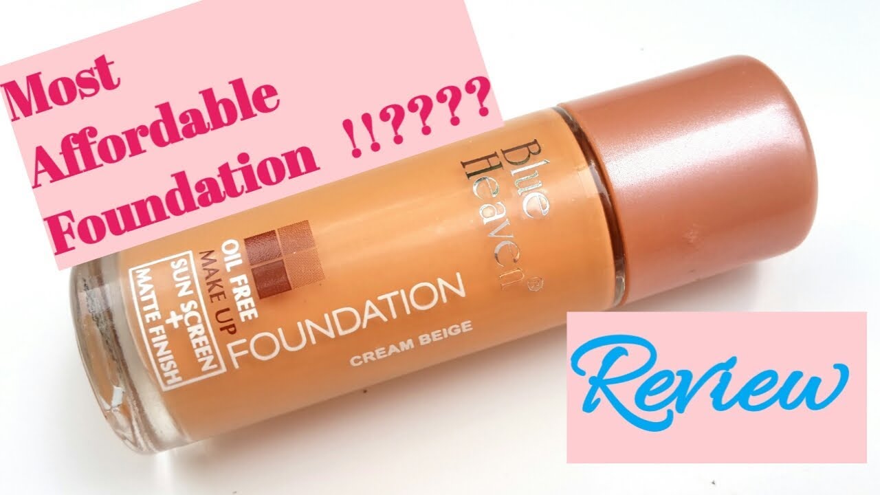 MOST AFFORDABLE FOUNDATION | Blue heaven foundation Review - YouTube