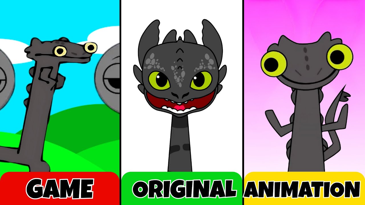 My NEW! Sprunki OC: Toothless (From How to Train Your Dragon ...