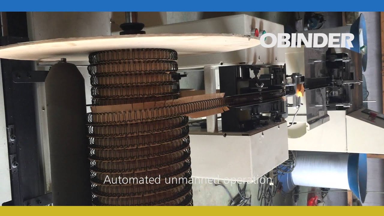 OBFJ600 TWIN RING WIRE FORMING & CUTTING MACHINE - YouTube