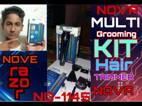 NOVA NG-1145//😎 unboxing video😍[[Multi Grooming Kit Hair Trimmer]]😎😍 ...