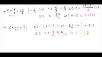 Clasa a VI-A - Ecuatii in Q + - YouTube
