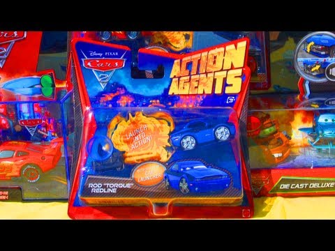 Secret Agents Launcher Rod Torque Redline Disney Pixar Cars 2 Action ...