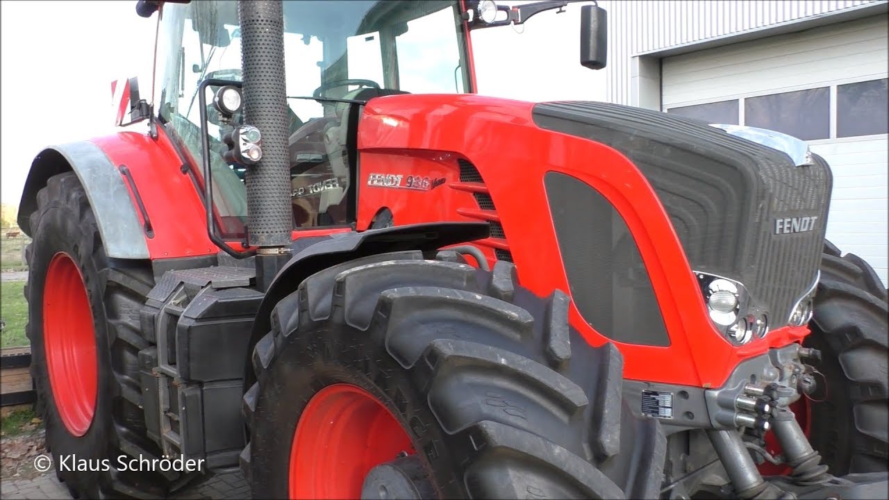 Fendt 936 Vario in Rot bei AGRAVIS Oschersleben - YouTube