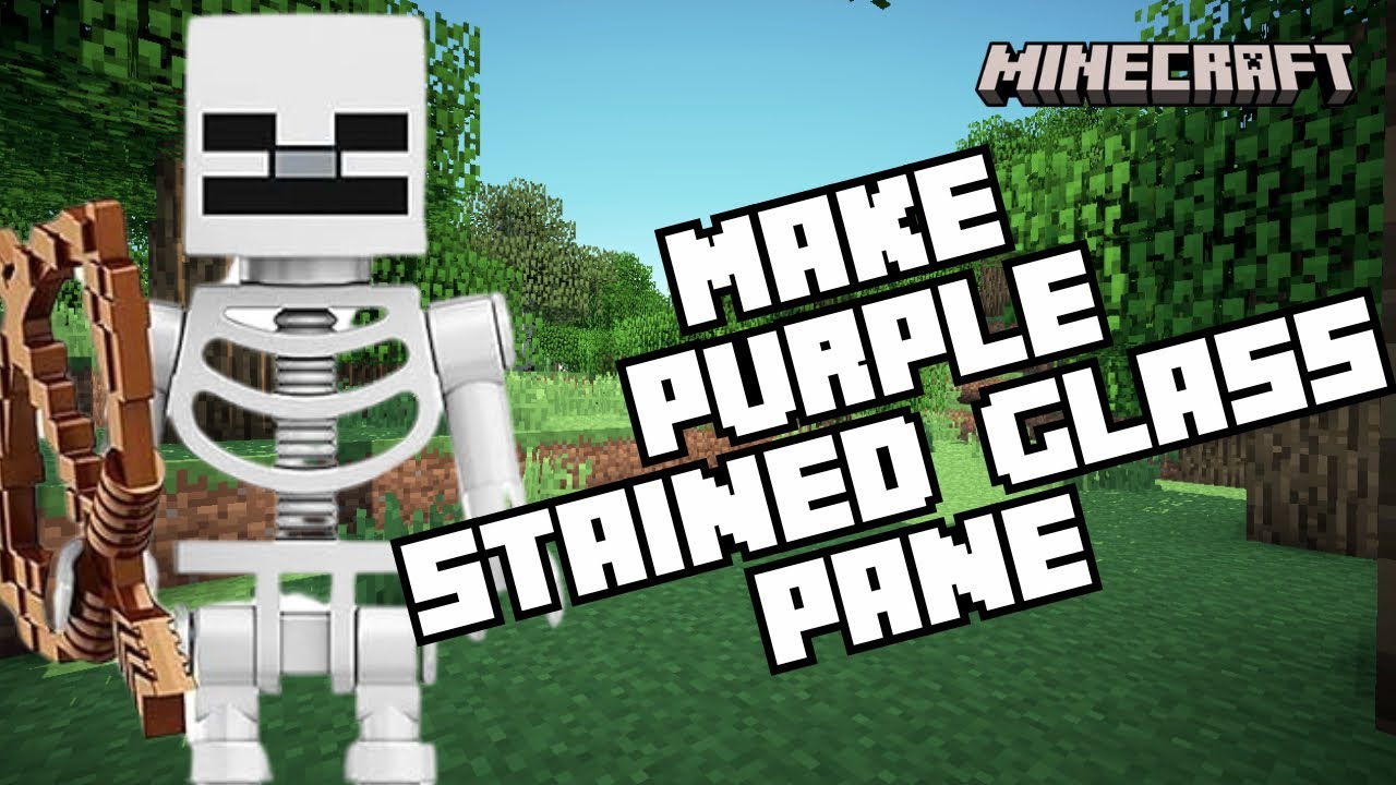 How to Make Purple Stained Glass Pane in Minecraft 2024? - YouTube