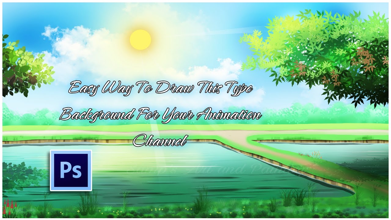 Easy Step By Step Process To Draw This Beautiful Background For 2D ...