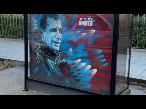 Portrait hommage à Ahmed Merabet : l'artiste C215 nous explique les ...
