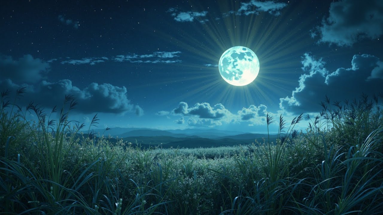 Calm Night with Crickets and Gentle Wind Sounds - Relaxing Nature for ...