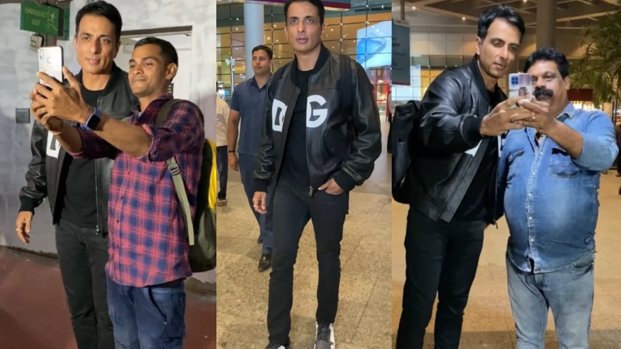 Dabang Villain Sonu Sood Sweet Gesture & Mast With Media Guys Spotted ...