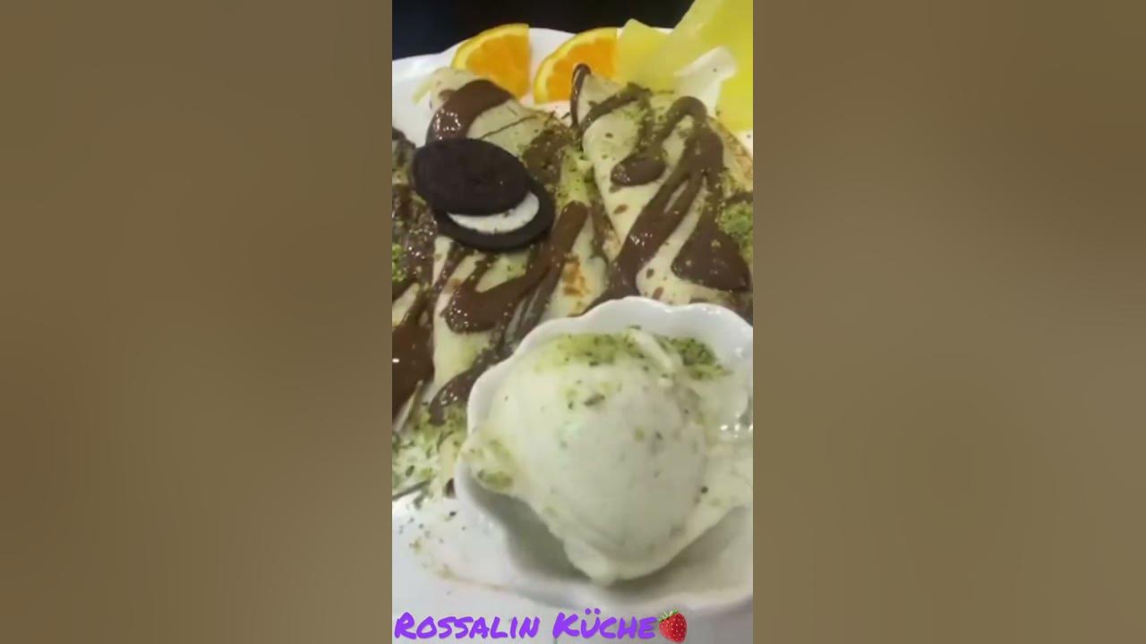 Ice Cream Rolls Oreo Brownie And Vanilla Fried Thai Roll Ice Cream