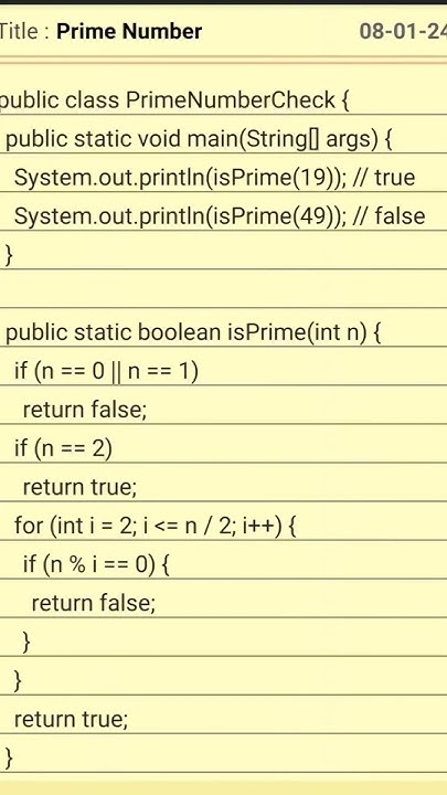 Experienced Level Question 3 Prime Number Java Javabrains Javacodinginterviewquestions Youtube