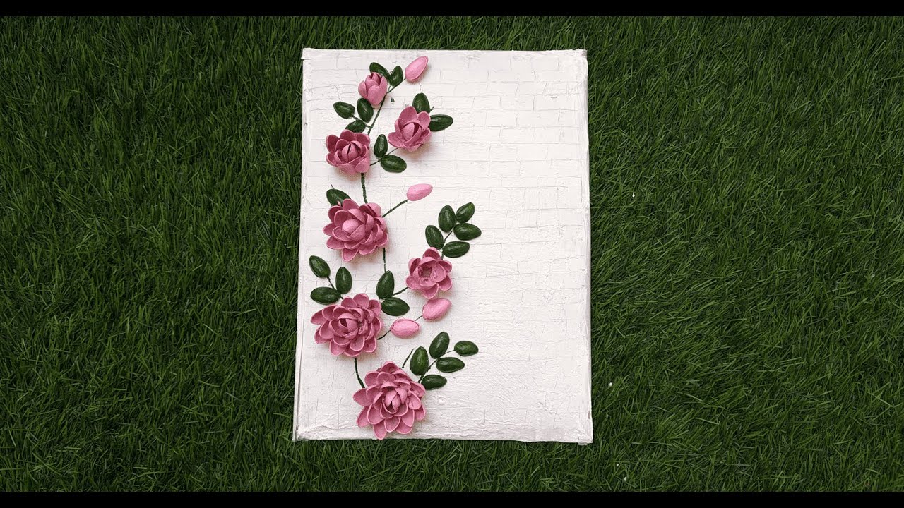 Wall Decor from Pista Shells | Pista Shell Craft | Home Decor DIY ...