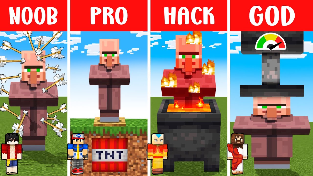 MINECRAFT VILLAGER KILL CHALLENGE: How Many Can You Take Out? - YouTube
