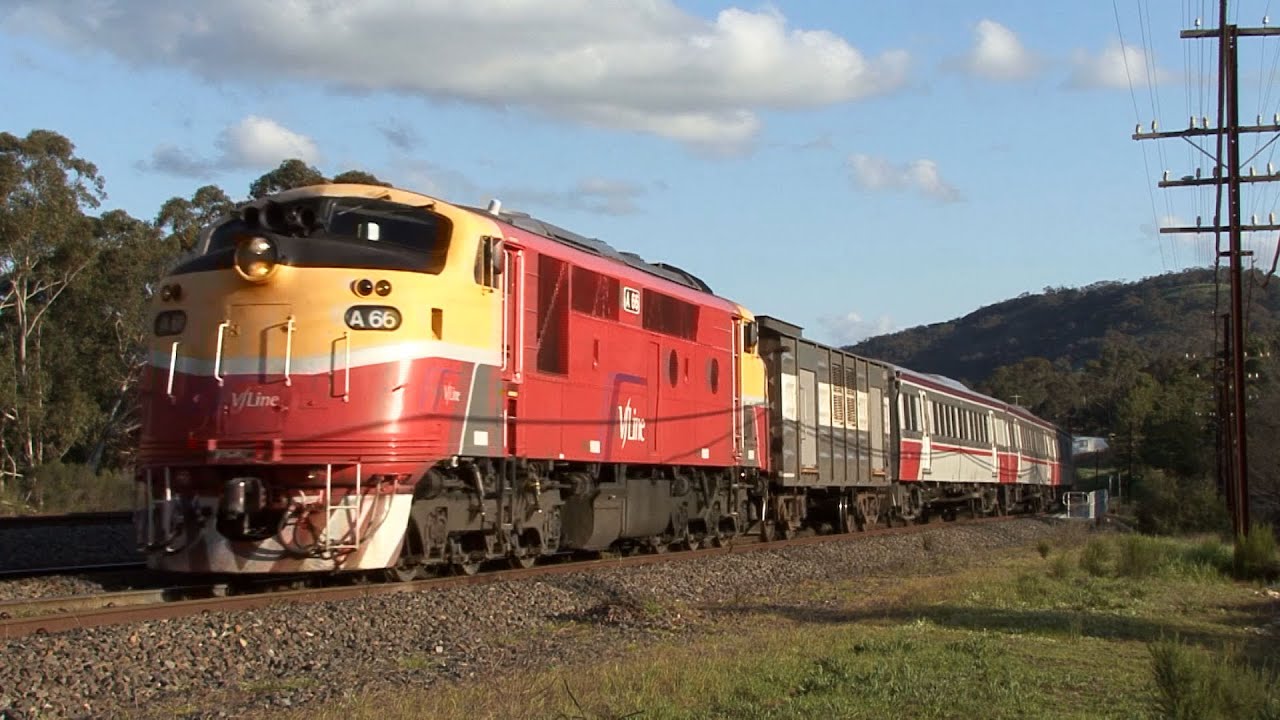 Trains in Victoria's North East: Australian Trains - YouTube