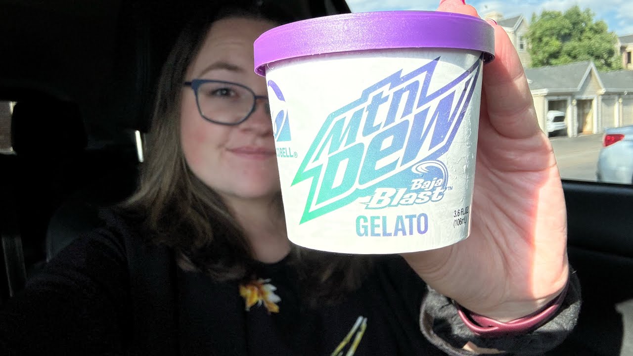 Trying Taco Bell’s NEW Mountain Dew Baja Blast Gelato! - YouTube