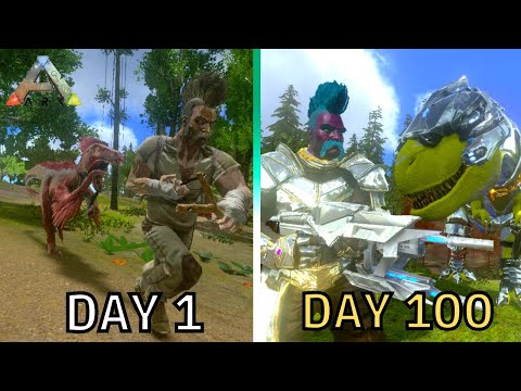 SURVIVING 100 DAYS ARK MOBILE HARDCORE -THE MOVIE PART 1 (Sobrevivendo 100 dias O FILME PARTE 1)