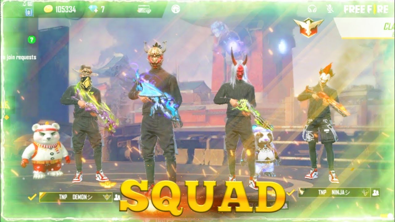 My ff squad💥||Tag your squad💪||Mankatha dialogue😎||#Freefire # ...