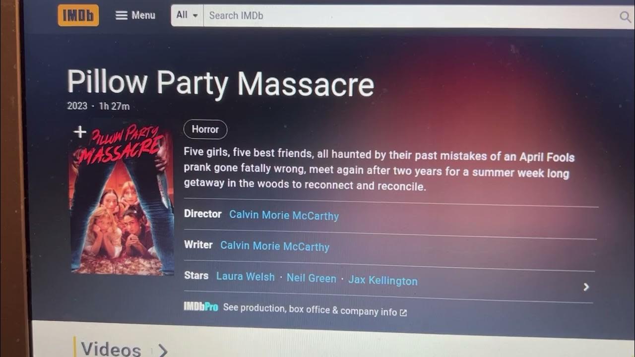 Pillow Party Massacre:(2023) Official Release Date:(Description Box) - YouTube