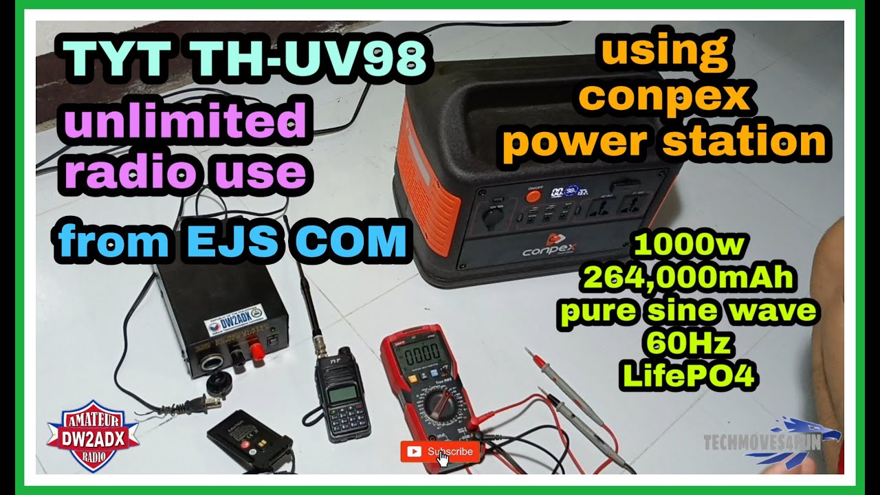 TYT TH-UV98 from EJS COM | unlimited radio use using CONPEX Power Station | FREE ENERGY 1000W ...
