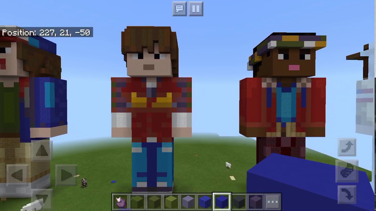 Stranger things Minecraft statues - YouTube