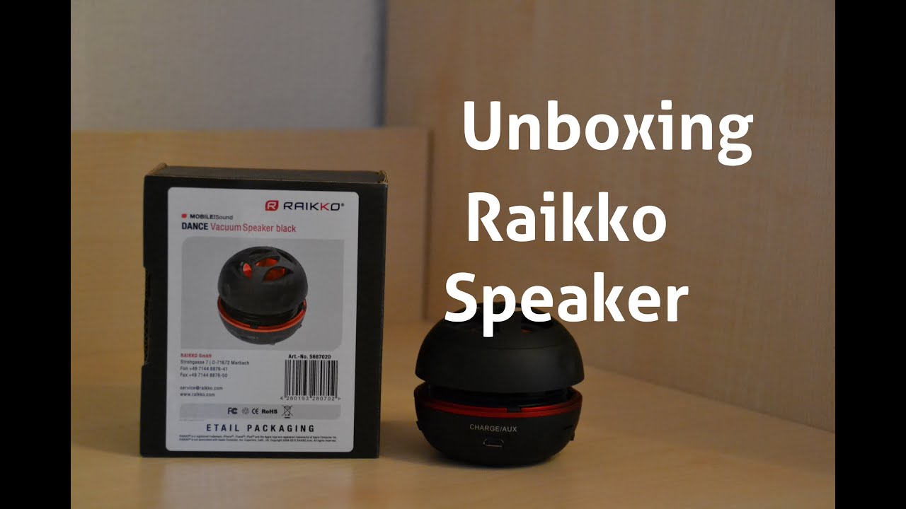 Unboxing: Raikko Speaker - YouTube