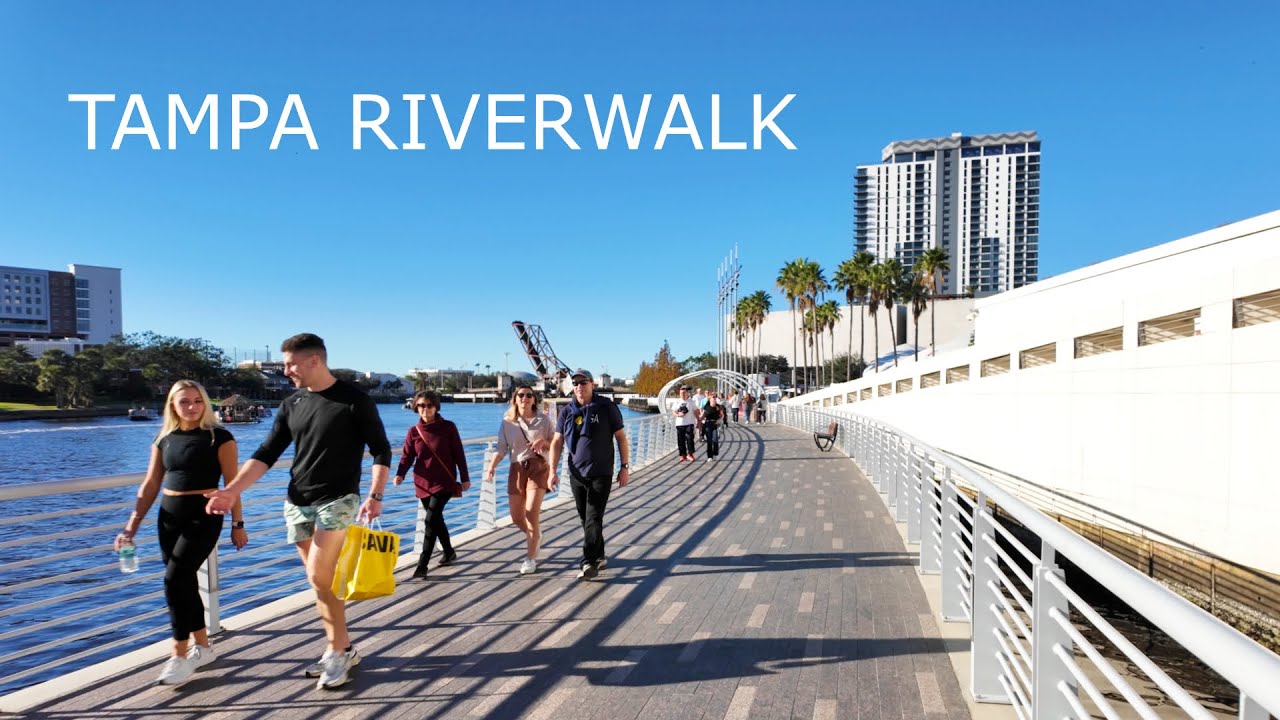 Tampa RiverWalk Florida 2025 · Full Walking Tour 4K - YouTube